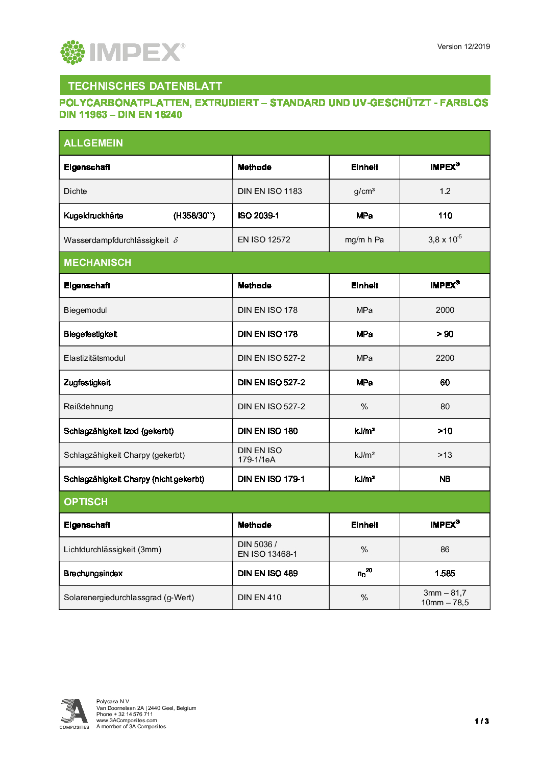 Polycarbonat farblos mit UV Schutz - kunststoffplattenprofis.de